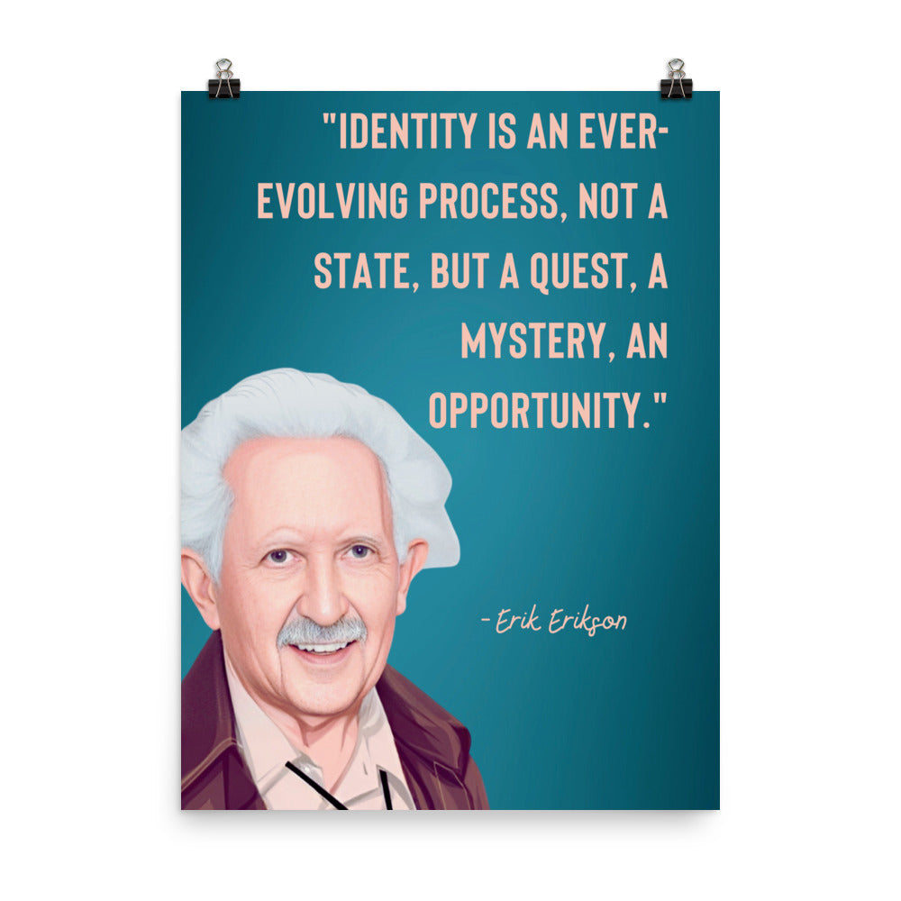 Erik Erikson - Poster – World of Psychology